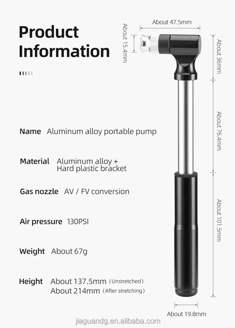 Portable Electric Mini Pump Easy-to-use Inflator Tyre For Mountain Bike ...