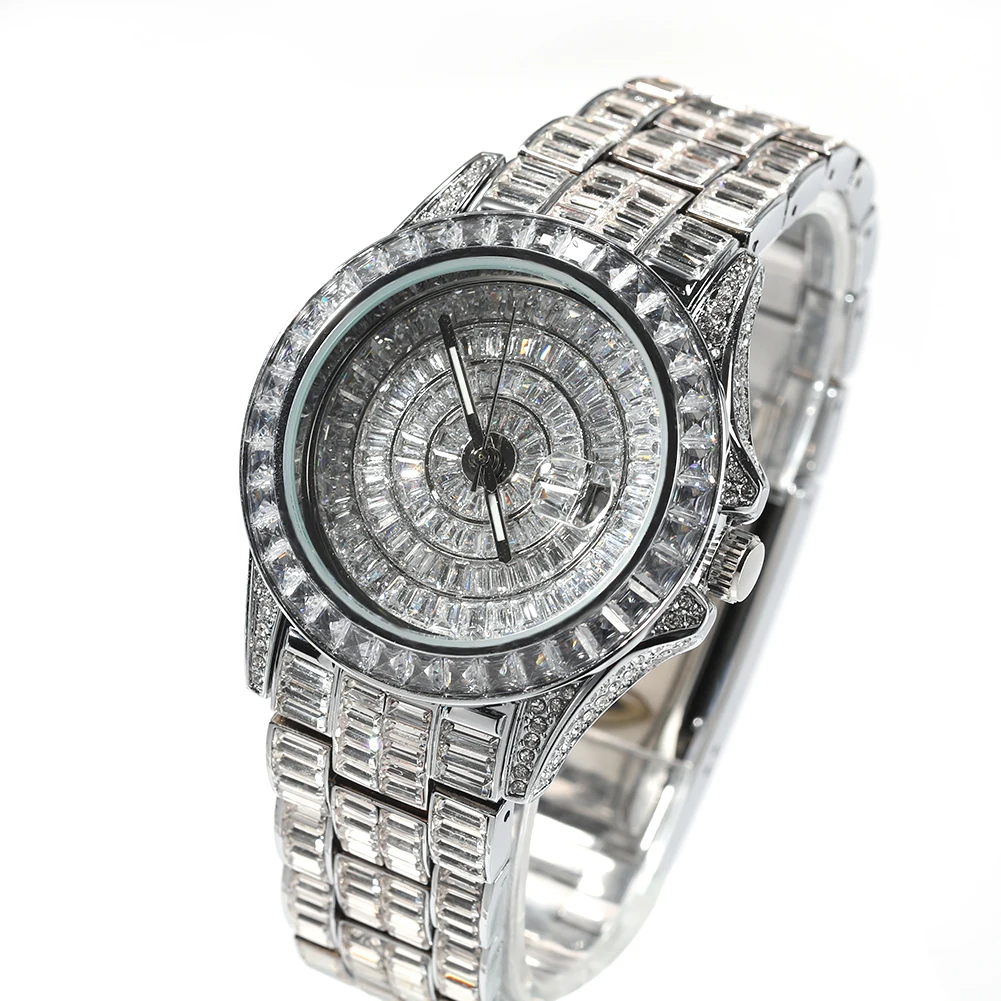 Iced Out Square CZ Bling Rapper Watches - Luxury & Style