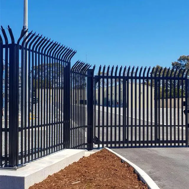 White Palisade With Modern Design Outdoor Pavilion Palisade Fence ...