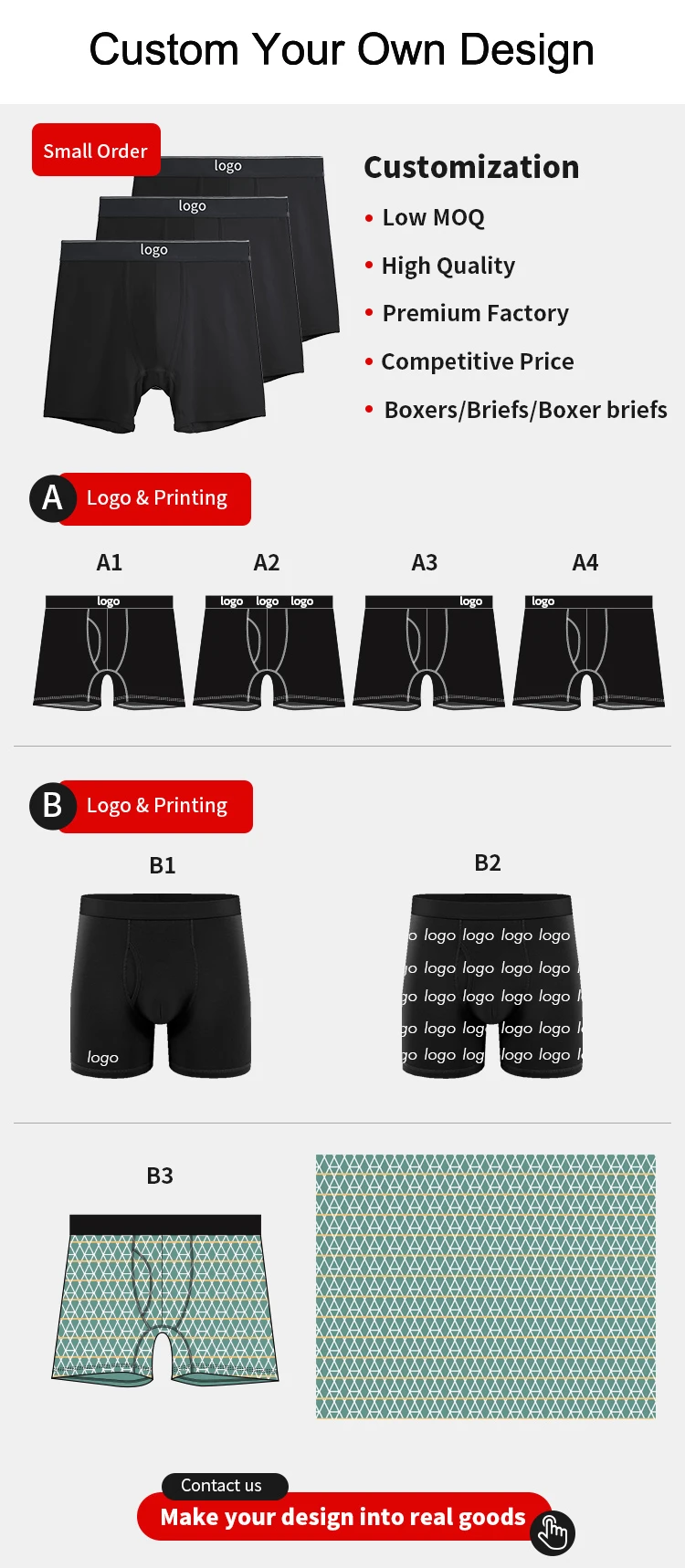 Heavy Flow Menstrual Panties 4-layer Leak Proof Cotton Boyshorts Period Underwear Absorbent ...