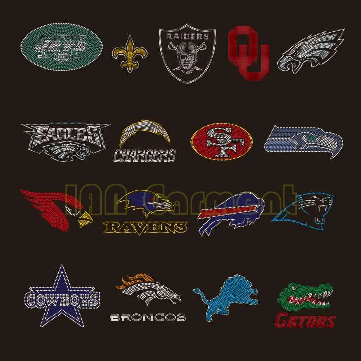 Custom Bling Crystal NFL Team Logo - SF 49ers Rhinestones
