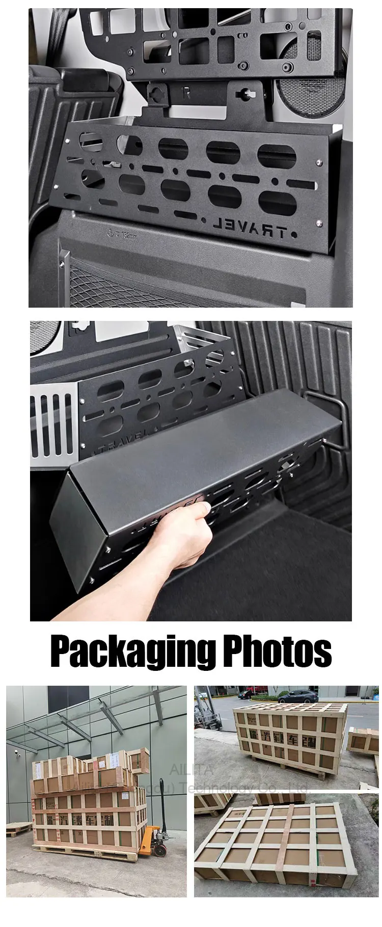 High Quality Aluminum Rear Panel Shelf Trunk Storage Boxes Rack for ...