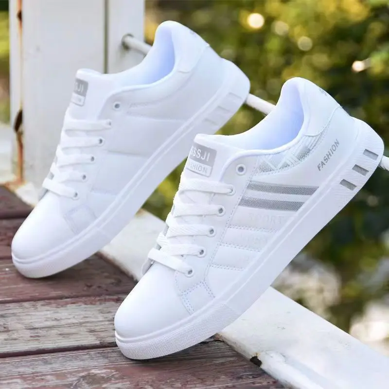 Wholesale Price Men Casual Shoes All-match Fashion Simple White Shoes ...