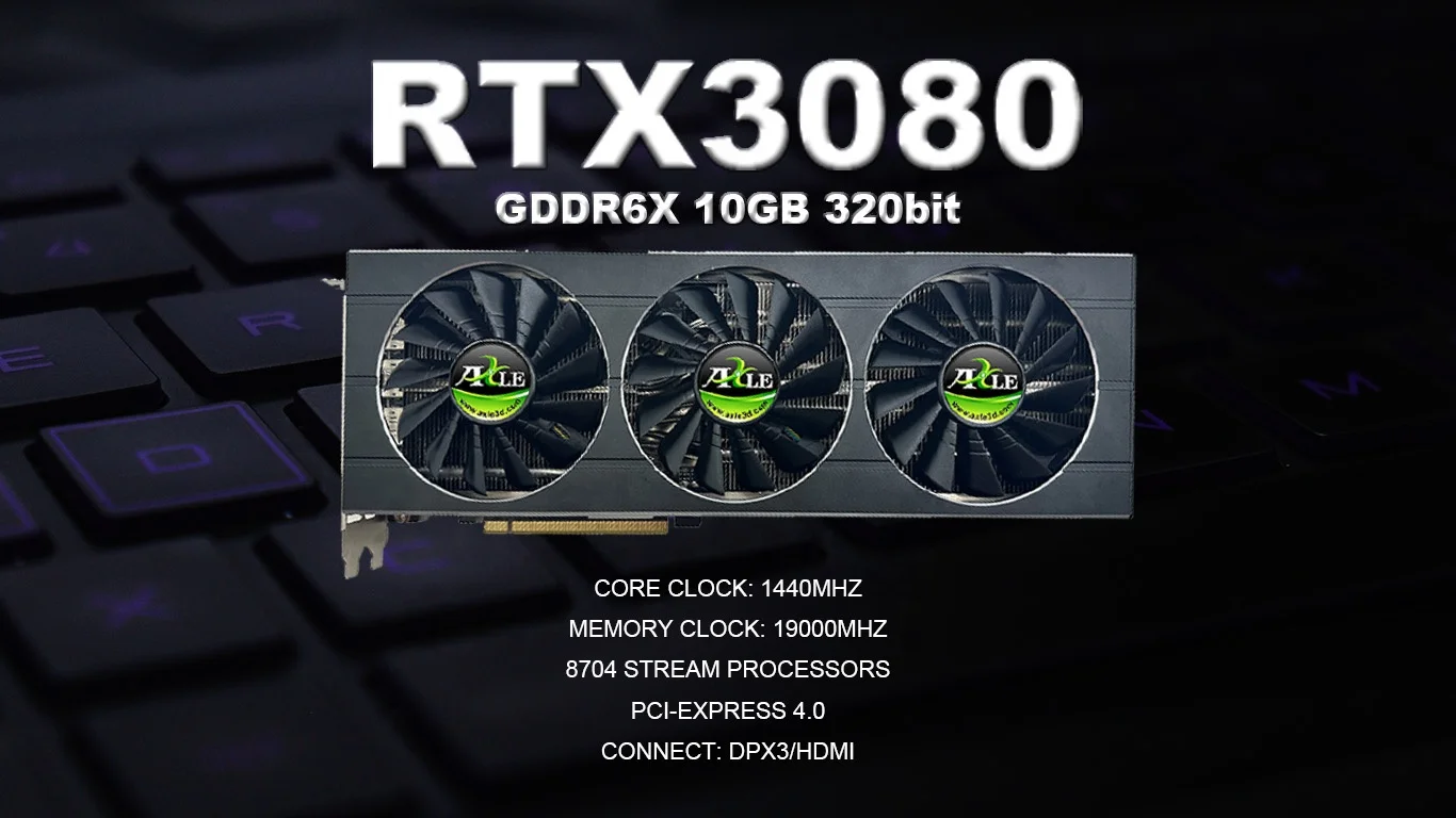 Axle Pc Rtx 3090 3080 3070 3060ti 3060 3050 Ddr6 8g Vga Card Use For ...