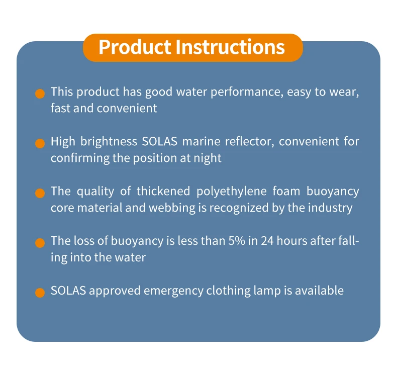 CCS/EC SOLAS Approved Life Jackets - Ronggui Marine Vests