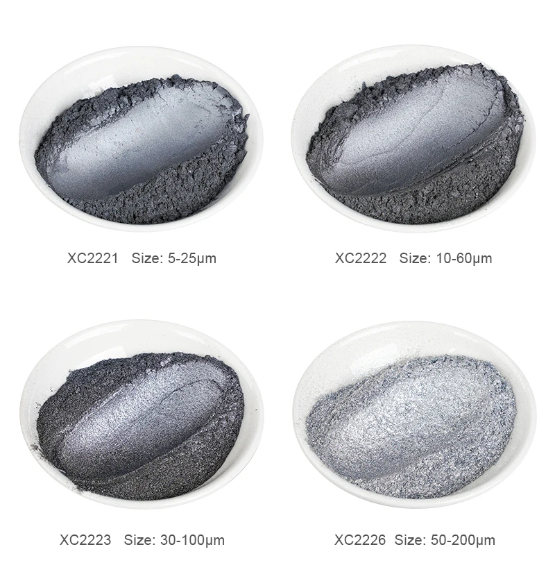 Grey Pearl Mica Pigment Strong Metallic Effect Synthetic Pearlescent ...