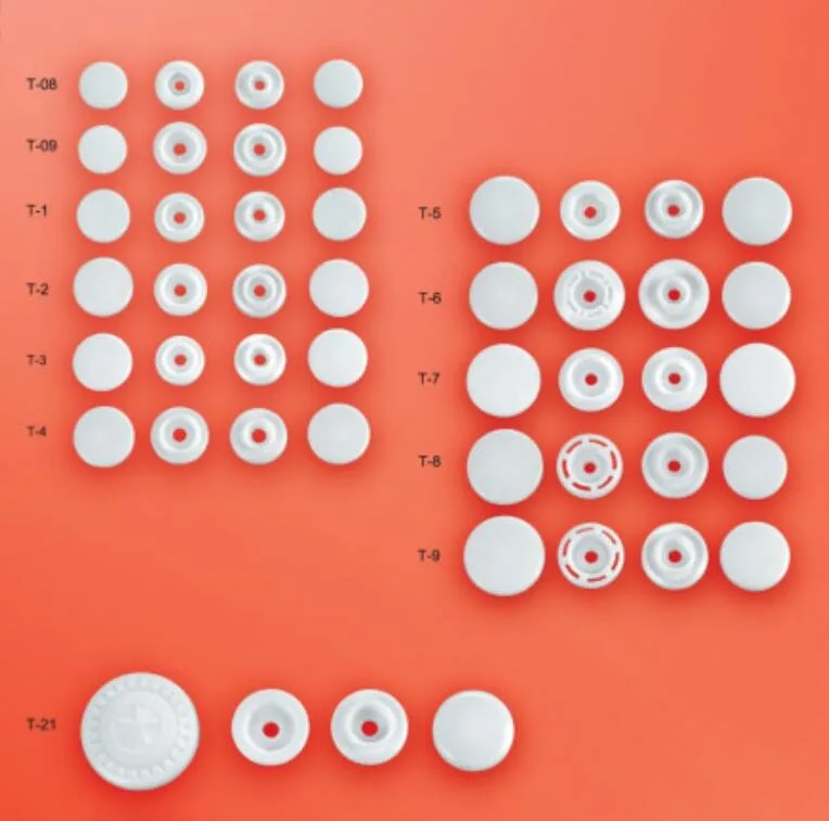 Alibaba.com: T3 T5 T8 round clear nylon snap buttons, custom plastic ...