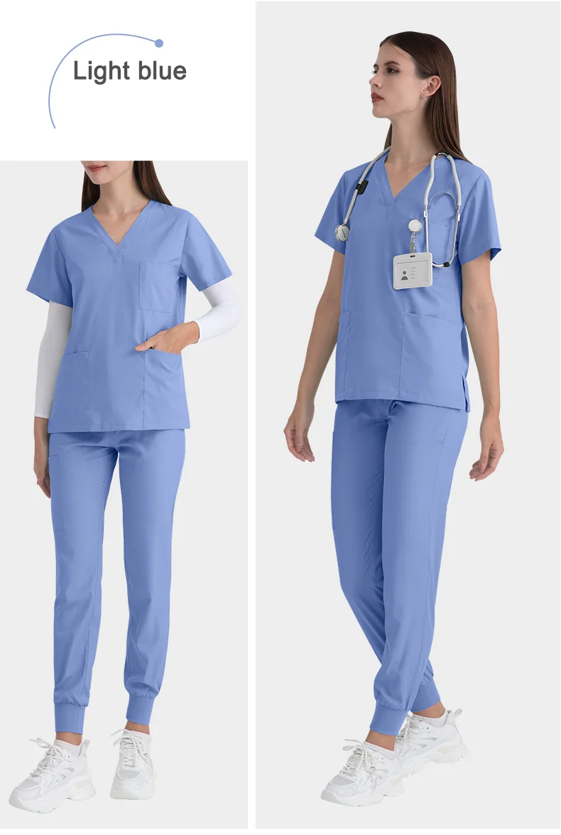 Surgical Nurse Uniforms Sets Anti-wrinkle Hospital Scrubs Suits for ...