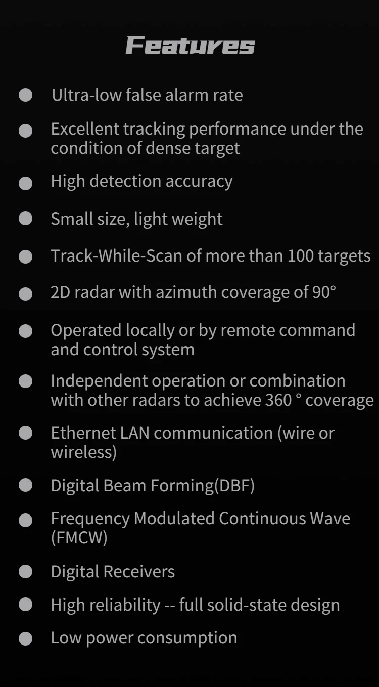 Phased Array Radar Bwr-g03 100 Moving Target Low False Alarm Rate ...
