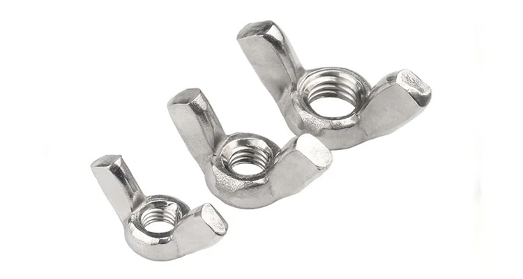 Steel Blue Zinc Plating Edged Square Wing Round Butterfly Wing Nut ...