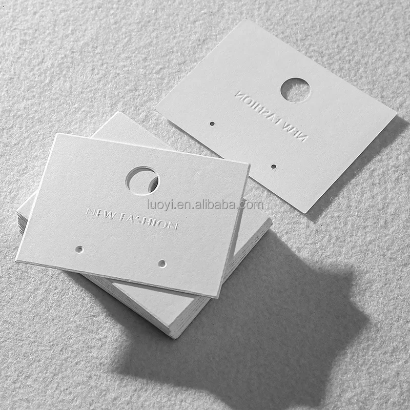 Wholesale Packaging Jewelry Display Care Label Tags Earring Necklace ...