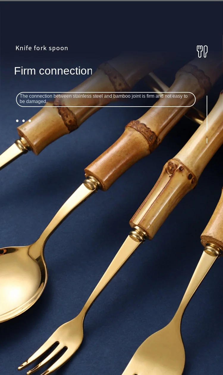 New Product Explosion Gold Silver Cutlery 7pc Set Stainless Steel 410 ...