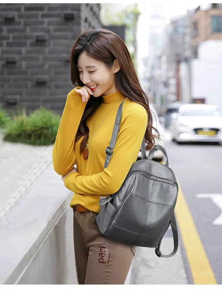 Songtu Women's Backpack - Stylish & Secure Anti-Theft Design