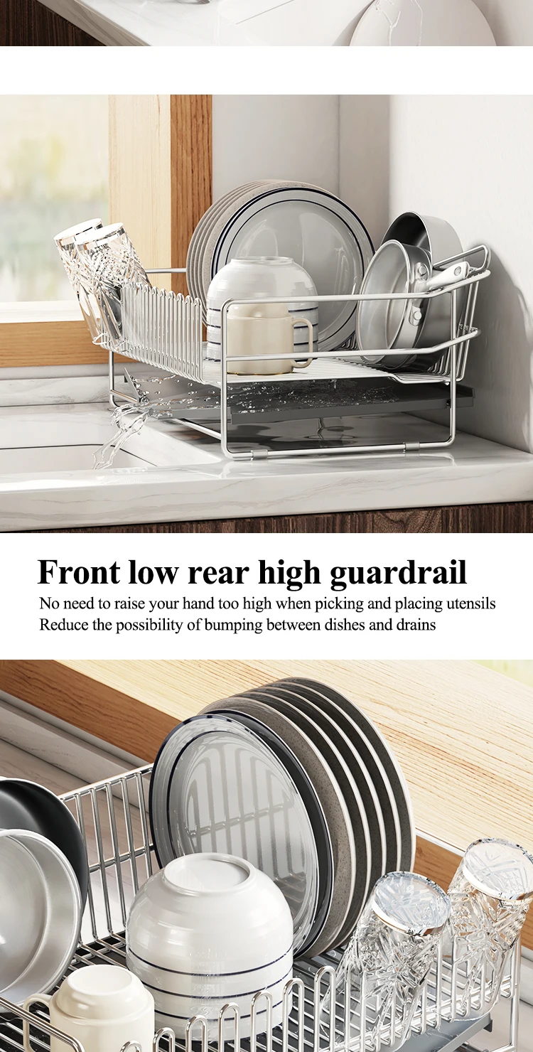 Stainless Steel Kitchen Corner Dish Rack Over Sink - Buy Stainless ...