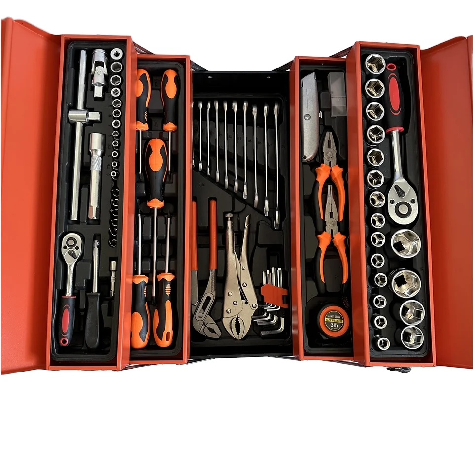 85pcs Portable Folding Toolbox Set for Auto Repair & Storage