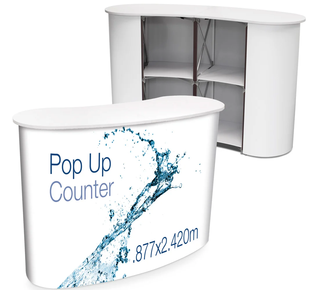 Exhibition Booth Portable Promotion Counter Table Pp Desk Plastic Table ...