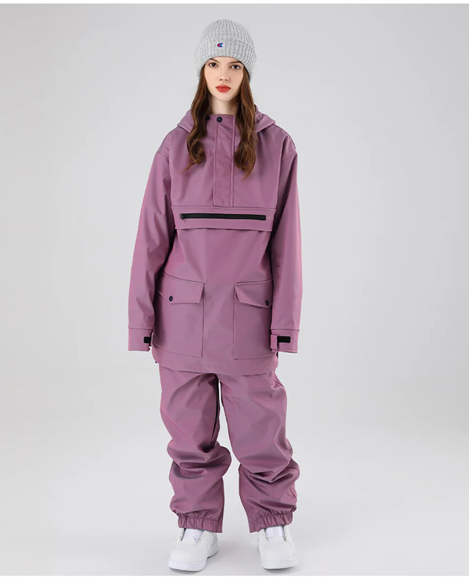 Reflective Ski Suit Men Women Winter Warm Windproof Waterproof ...