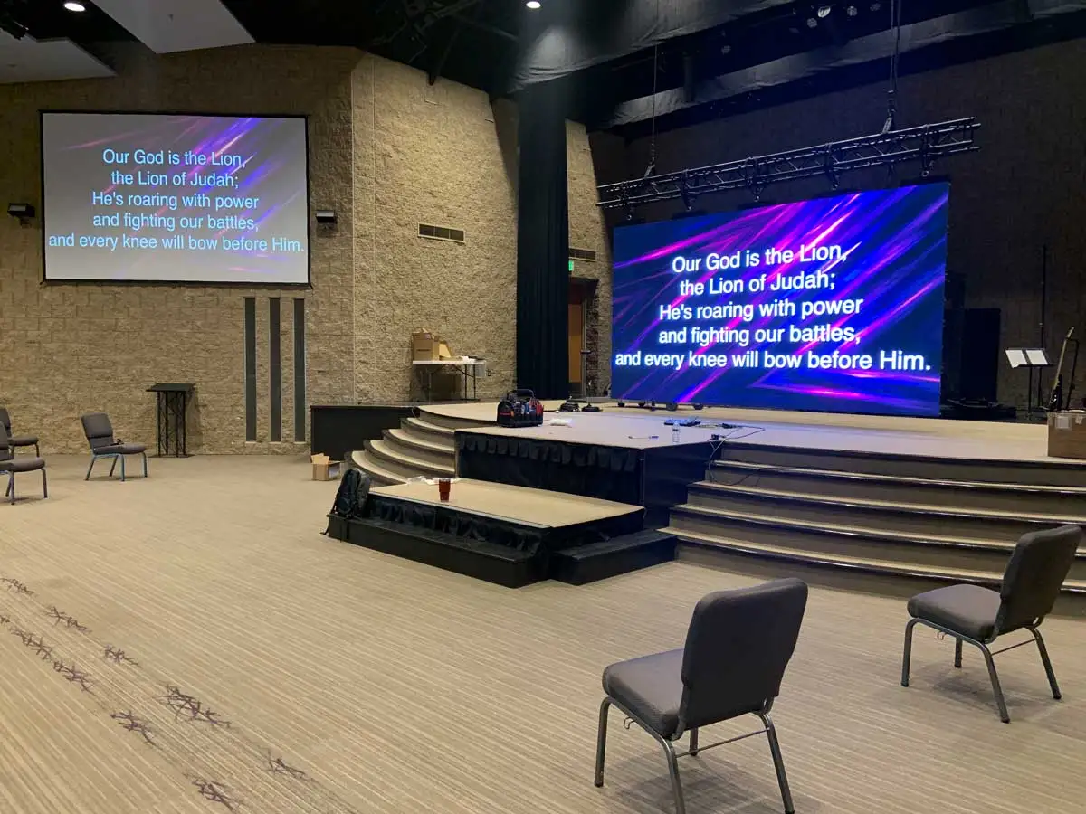 Christian Church Stage Background LED Screen - P3.91