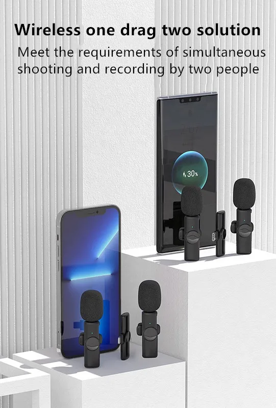 1 Drag 2 Wireless Lavalier Microphone - Portable & Versatile