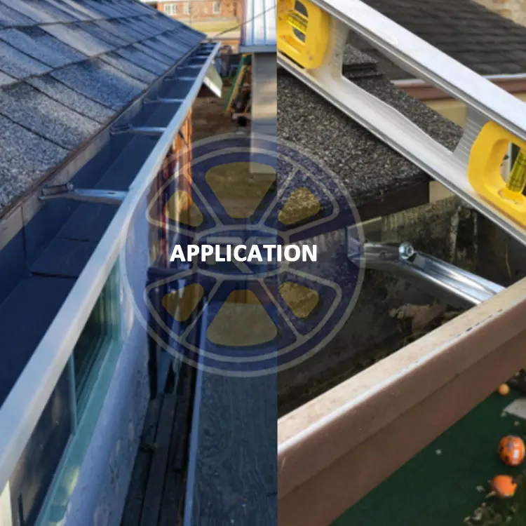 Aluminum Hidden Rain Gutter Bracket Hook Hangers With Clip - Buy Gutter ...