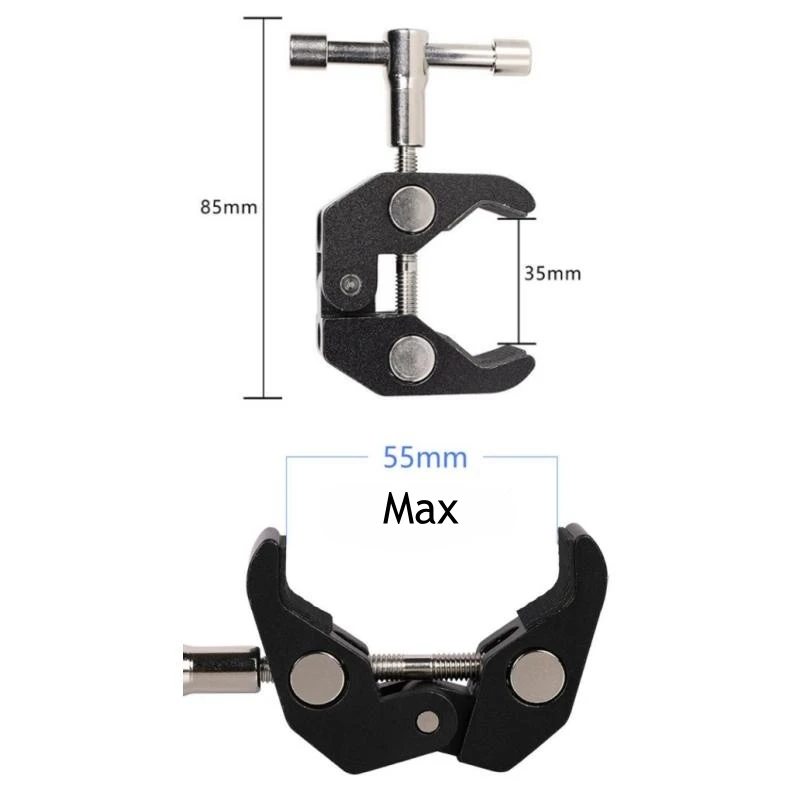 Universal Camera C Clamp Mount for DSLR Camera Led Video Light With 1/4 ...