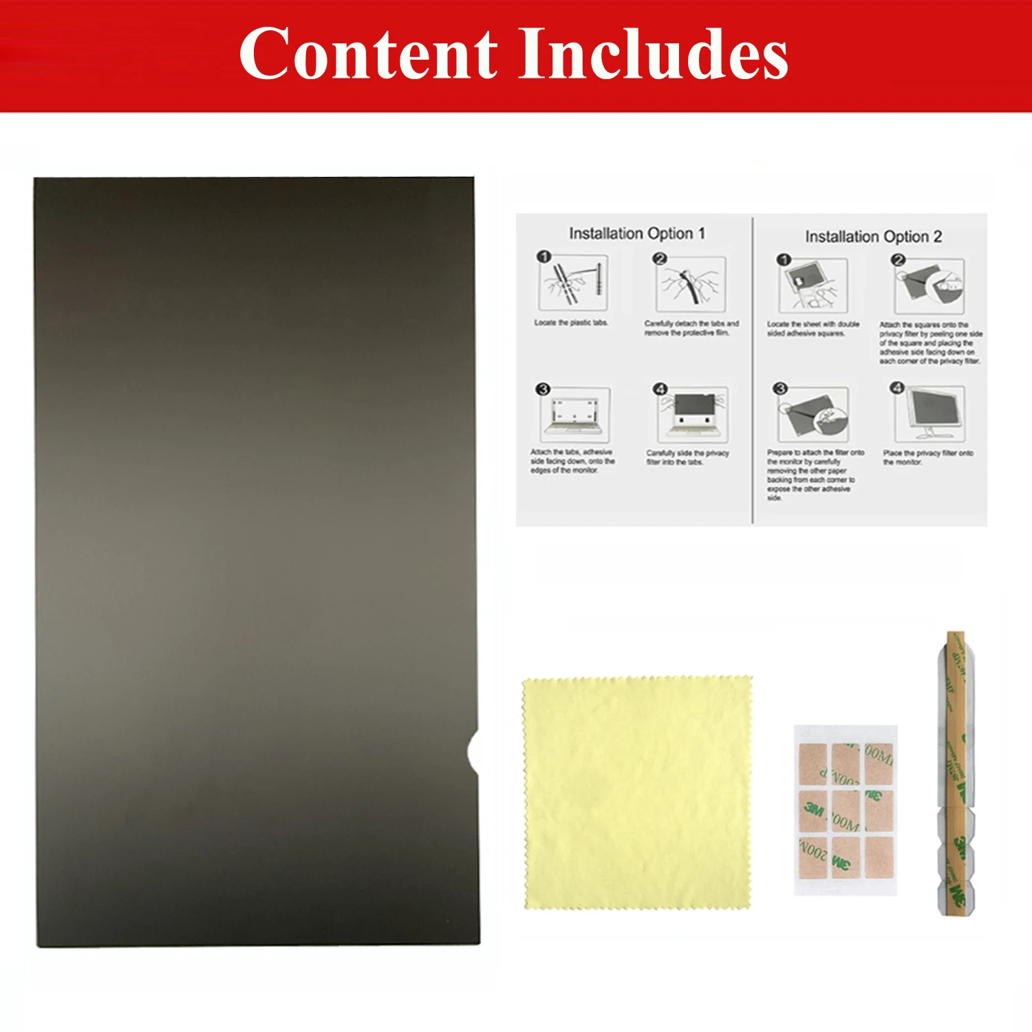 2023 Laptop Privacy Screen Protect Eyes Anti Spy Anti Glare Removable ...