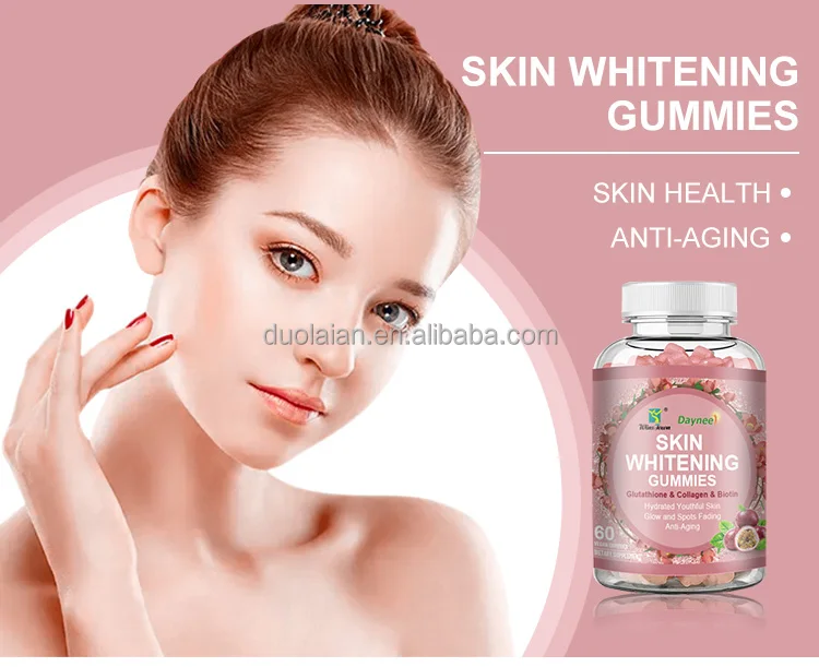 Best Skin Whitening Gummies Fudge L-glutathione Collagen Gummies Beauty ...