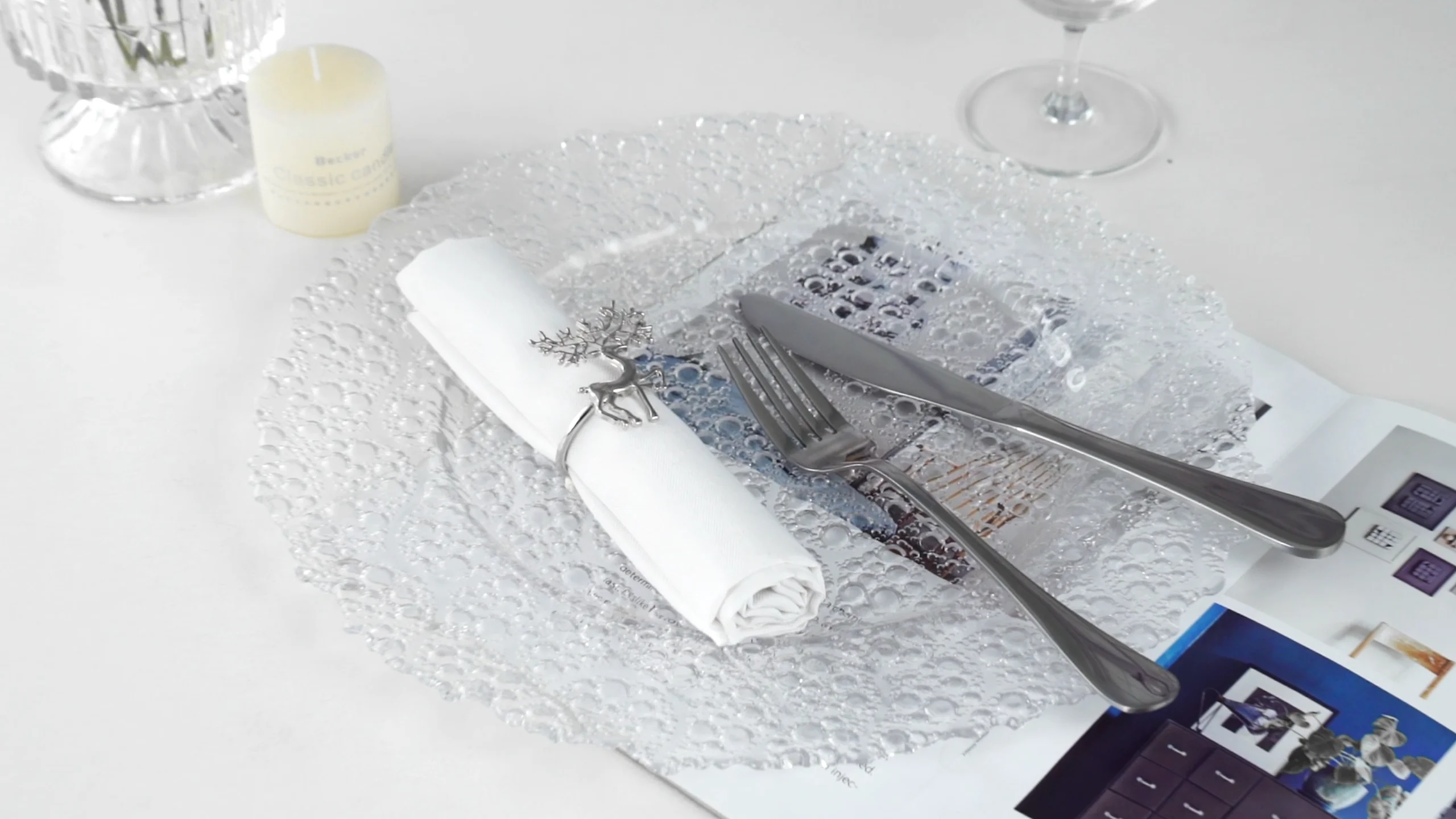 Wholesale Trendy Fancy Glass Fruit Dinner Plate Plates Irregular Clear ...