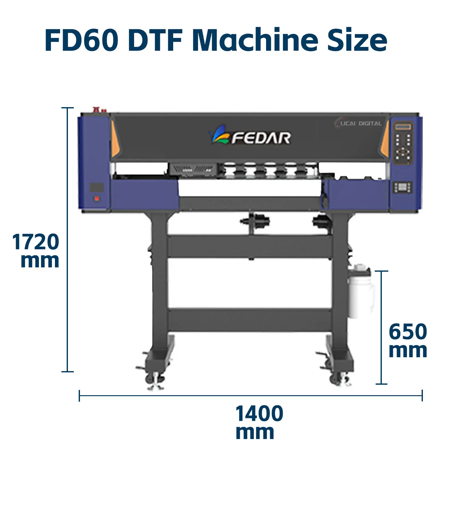 FEDAR Existing Goods Automatic 60 cm Width 2*I3200 Heads Dtf Printer ...