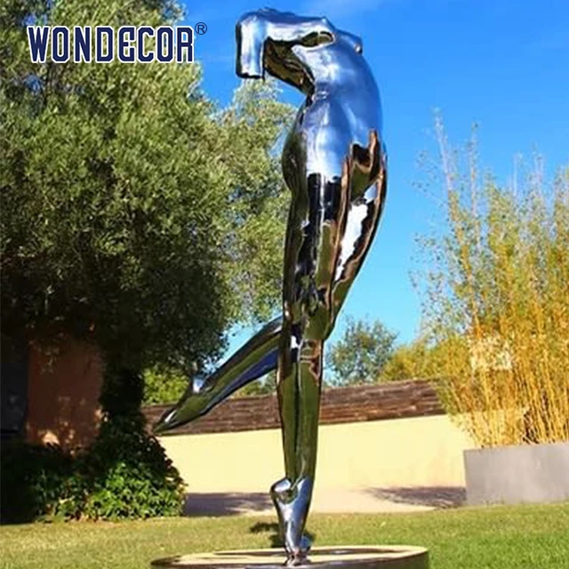 WONDECOR Outdoor Garden Metal Art Women's Stainless Steel Sculpture| Alibaba.com