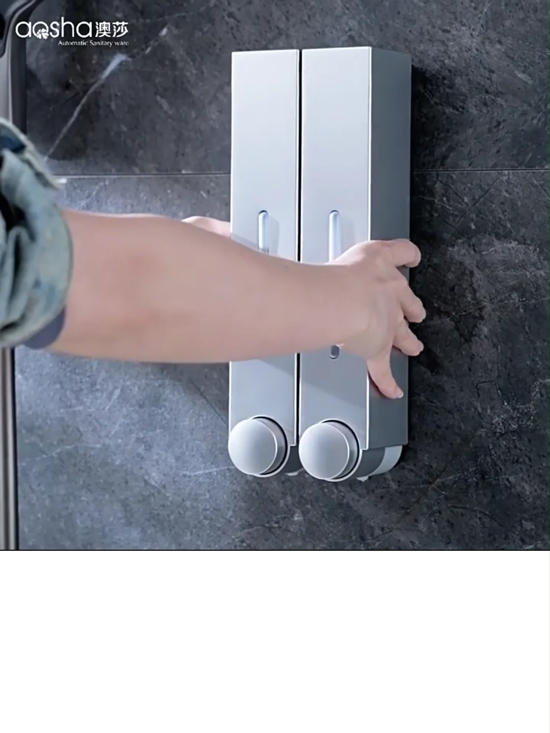 Manual Wall Hanging Triple Shower Pump Liquid Soap Dispenser Hotel ...