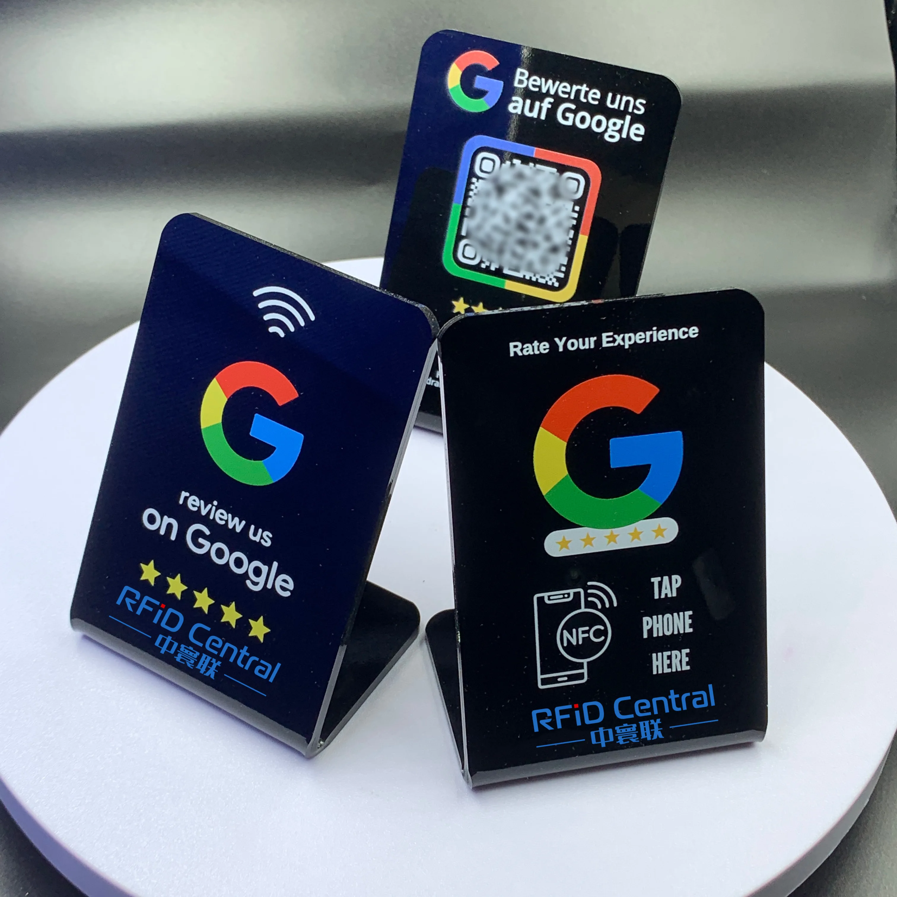 Custom NFC Menu Stand QR Code Acrylic NFC Display Stand| Alibaba.com