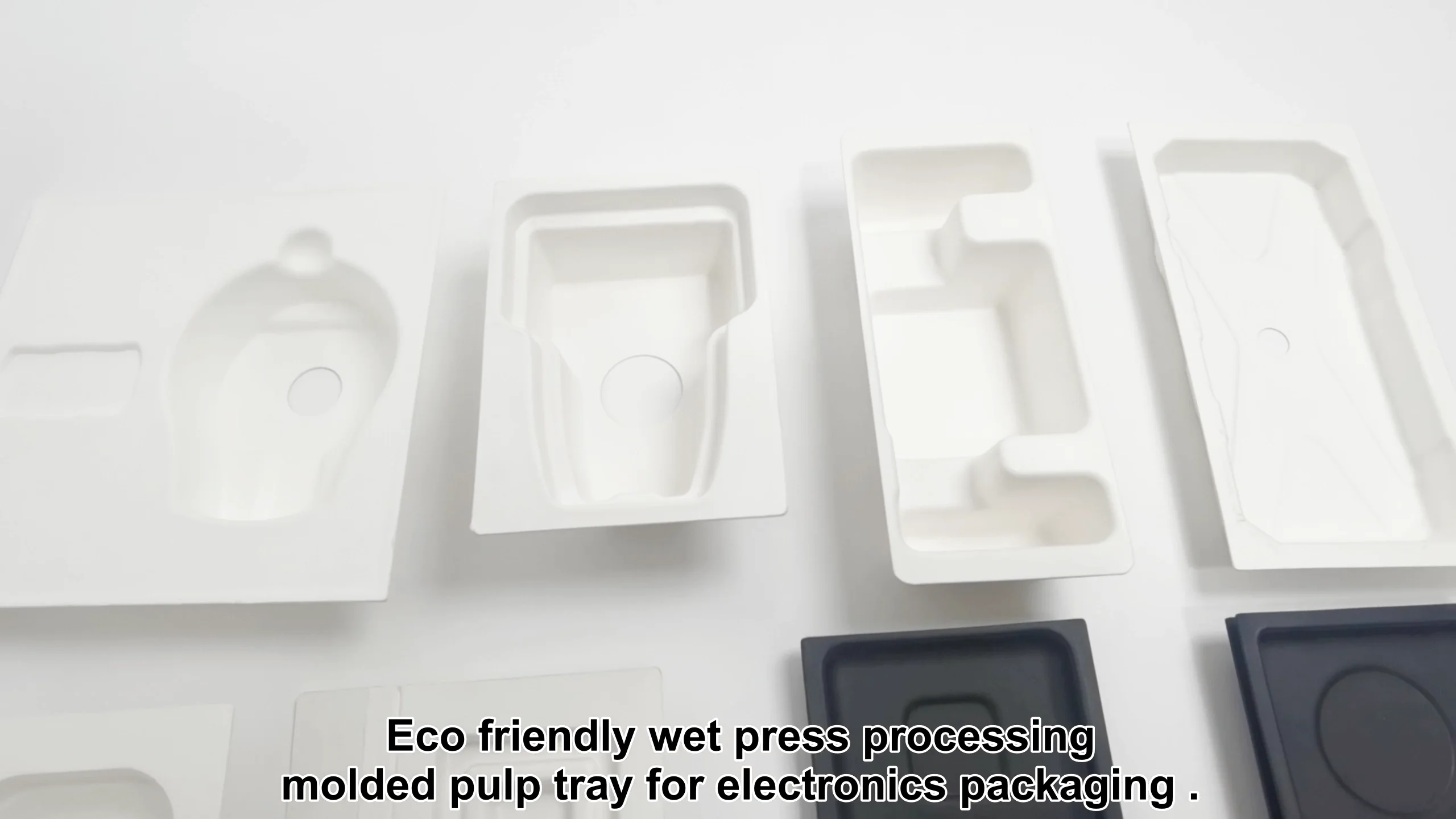 Molded Pulp Tray Box Biodegradable Bagasee Tray Compostable Packaging ...