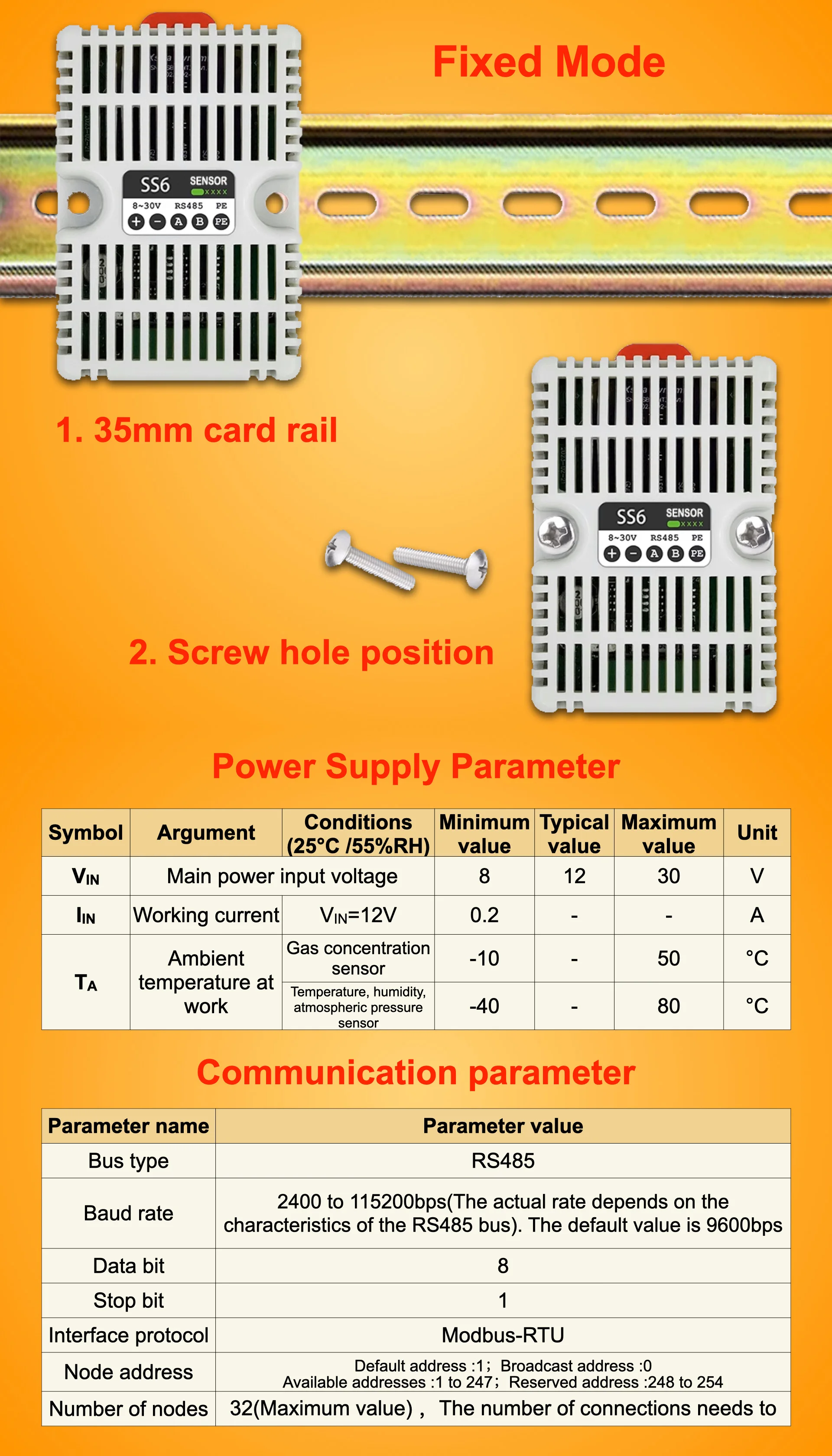 SS610040830SI Methane CH4 Sensor Transmitter Combustible Gas RS485 ...