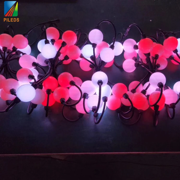 360 Degree 35mm 50mm 3D DMX/SPI RGB String LED Pixel Ball matrix Light ...