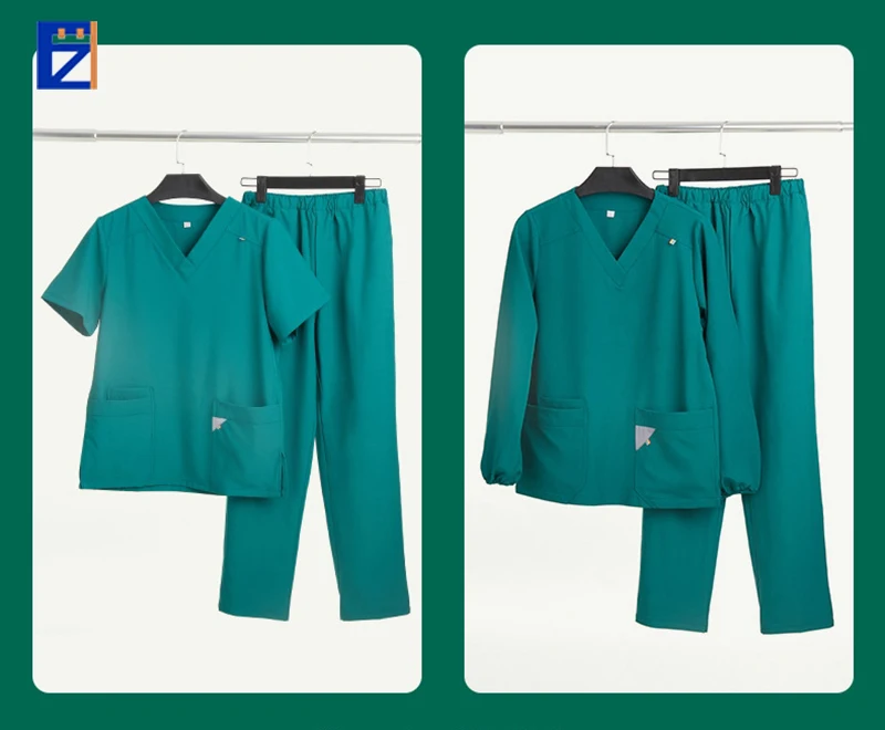 Doctor Washing Clothes Long Short Sleeve Nurse Elastic Operating ...