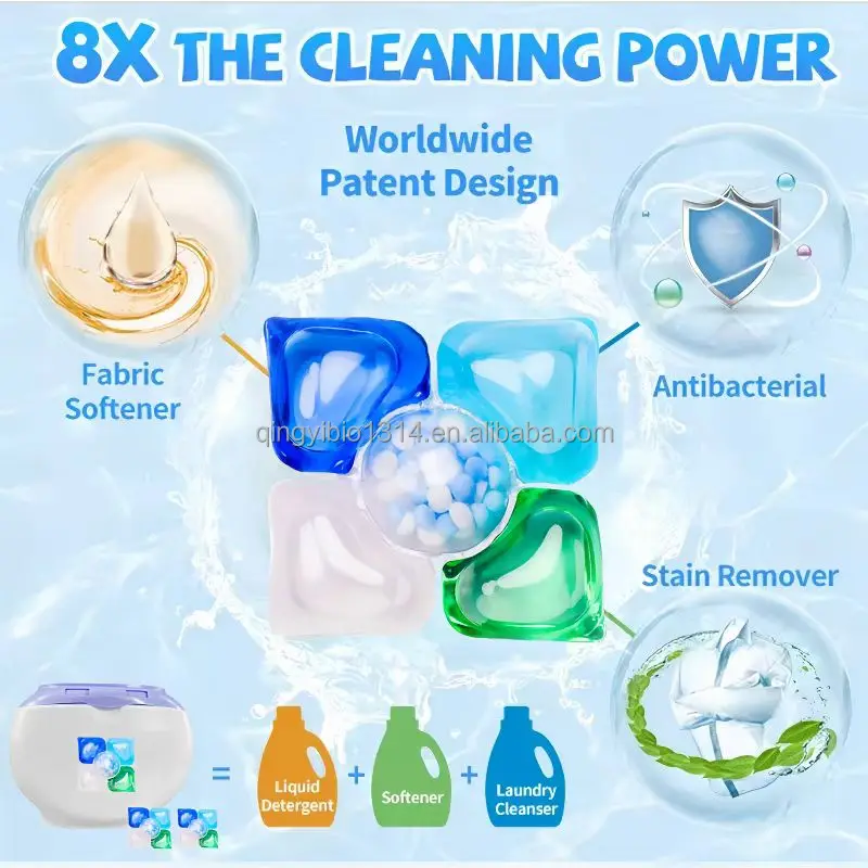 Laundry Beads - Efficient Washing Pods by Qingyi Detergent