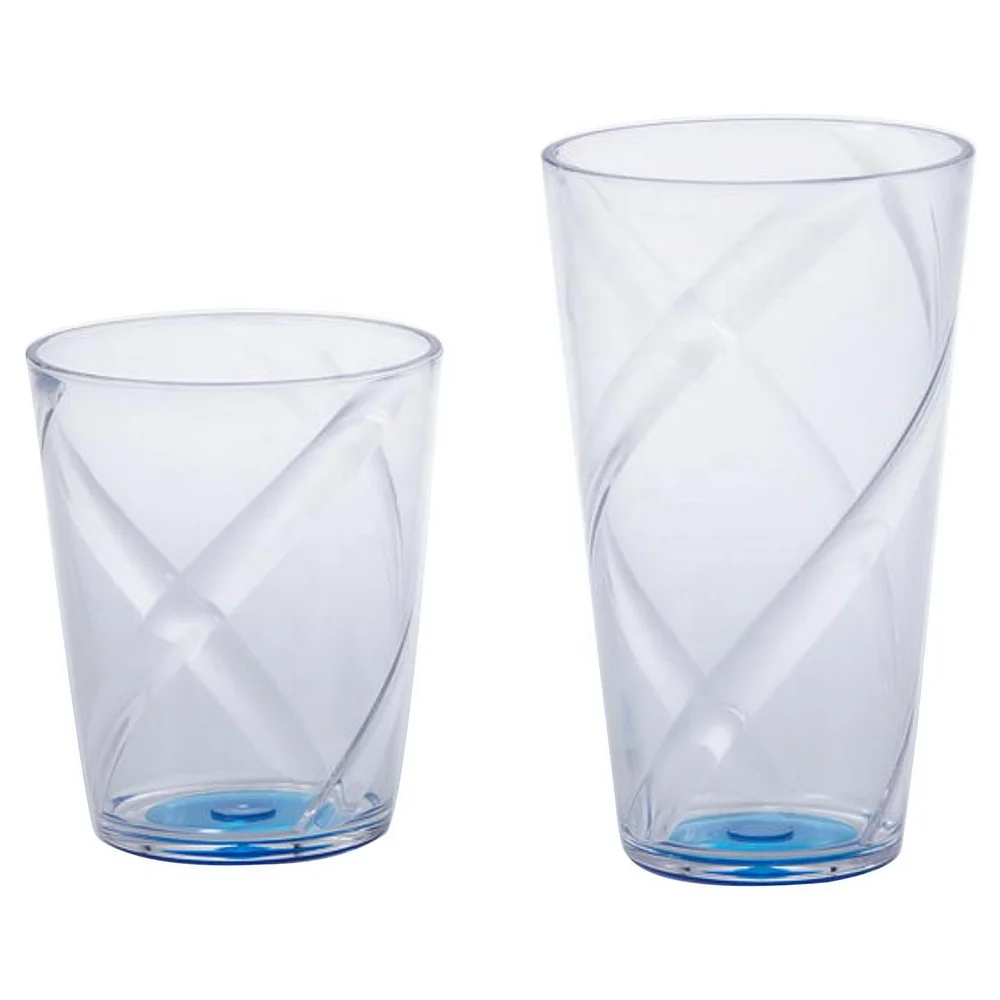 Square Base Acrylic Plastic Highball Glass Tumbler - Buy Square Base ...