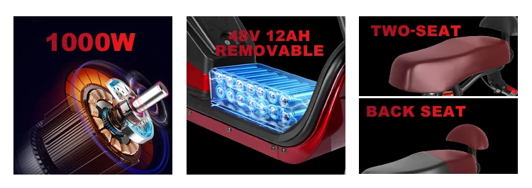 Cheap Electric Motorcycle - Citycoco 1000w High Speed Scooter