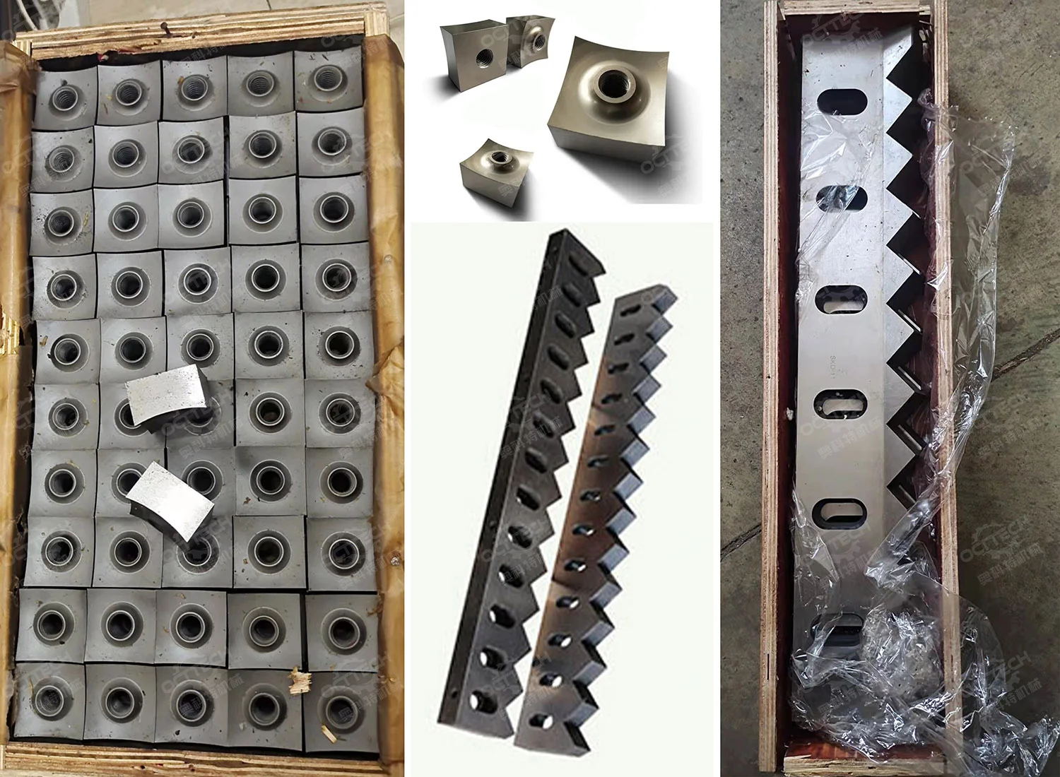 Industrial Shredder Blades Tyre Single Shaft Shredder Blade For ...