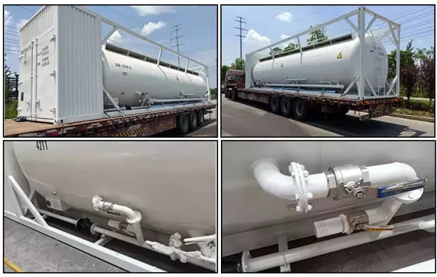 40ft ISO Bulk Cement Powder Transport Tank Container for Sale