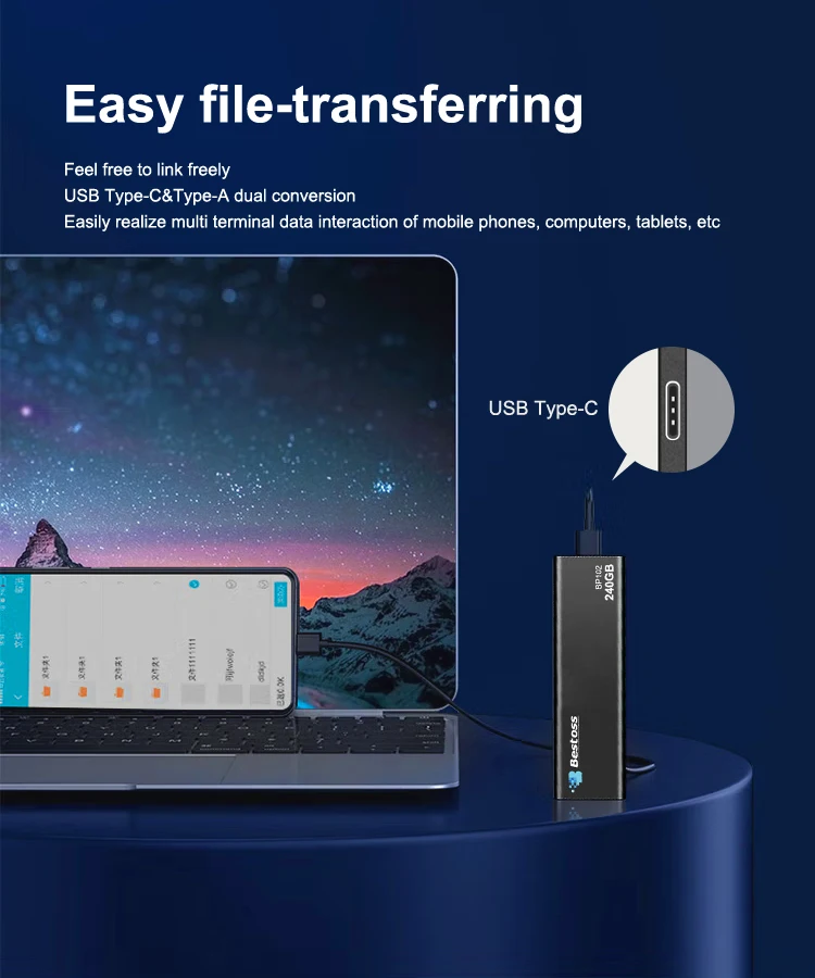 Bestoss Mini PSSD - High-Speed Portable Storage Solutions