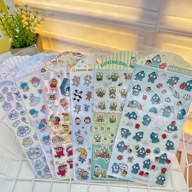 Kawaii Cartoon Children Cute Palm Book Stationery Stamping Stickers Toy ...