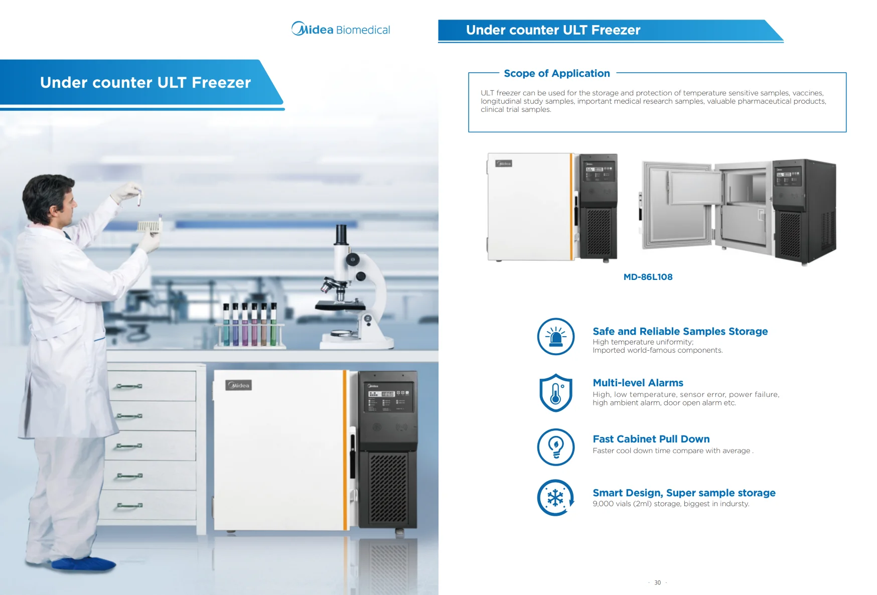 -86 Degree Small Deep Freezer For Laboratory And Medical Use - Buy -86 ...