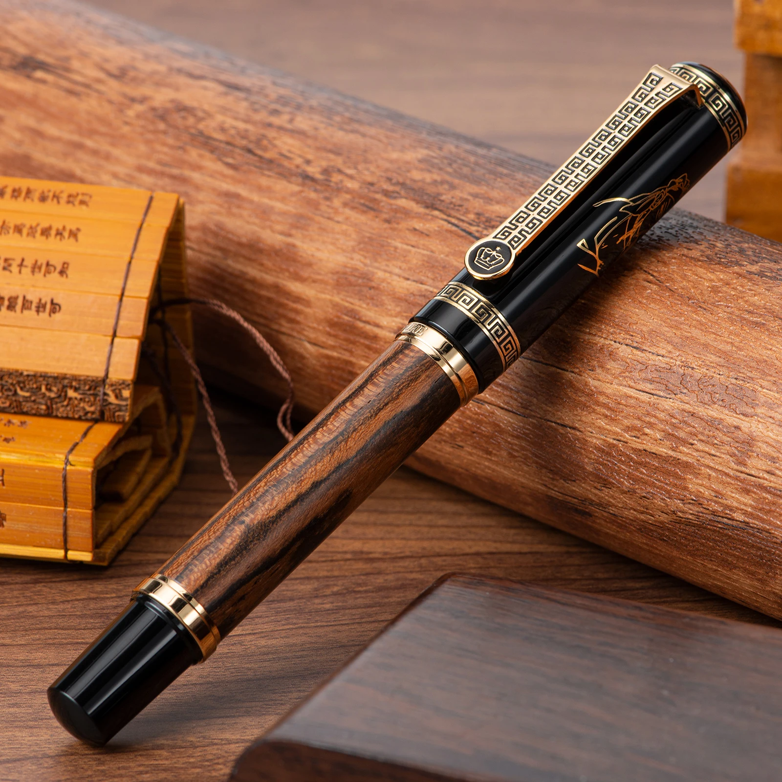 Luxury Pen High Quality Wooden Calligraphy Pen Broad Fude Nib Duke 551 ...