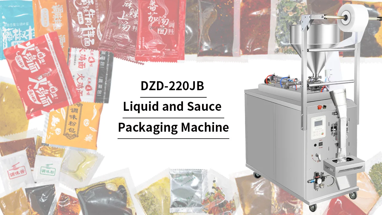 Dzd-220jb Autom Liquid Paste Packet Sachet Pouch Bagging Sealing Sauce ...