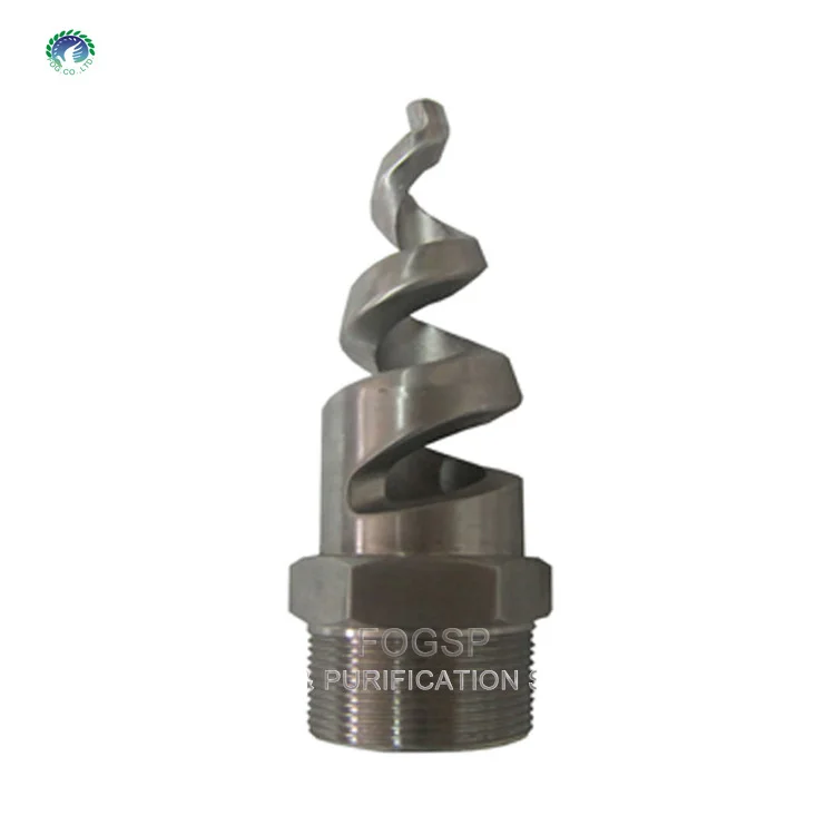 Pigtail corkscrew helix Spray nozzle, decontamination desulfuration ...