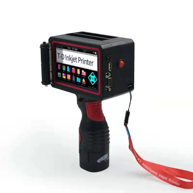 50MM Large Character Handheld Inkjet Printer Small Coder Portable Printing Machine For T-Shirt ...