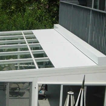 Automatic Motorized Aluminum Horizontal Roof Mounted Roller Shutter For ...