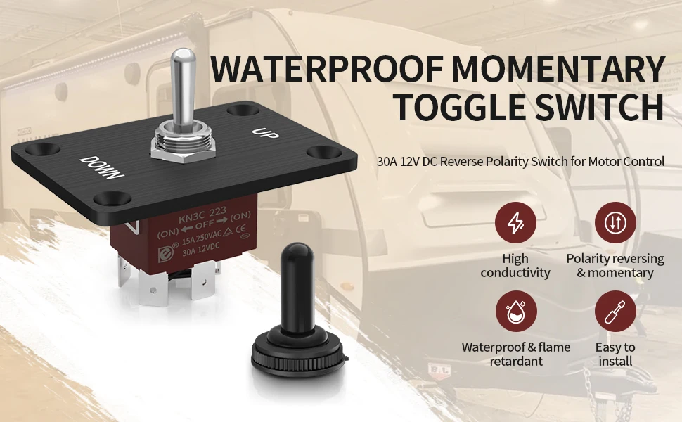 Momentary Reverse Polarity Switch 12V DC Polarity Reversing Switch ...